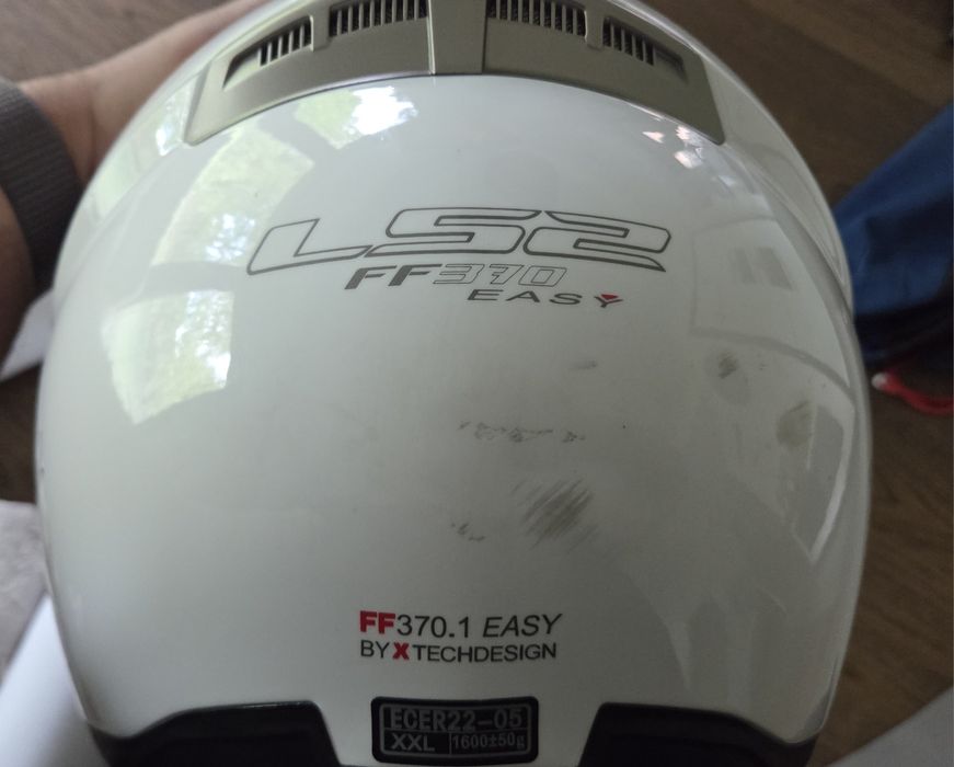 Kask szczękowy używany, LS2 FF370.1 Easy Biały XXL Warszawa Włochy • OLX.pl