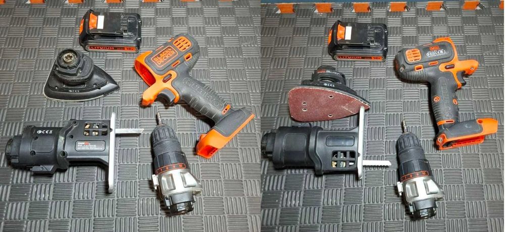 Шуроповерт многофункционал Black+Decker + лобзик + шлифмашина MultiEVO ...