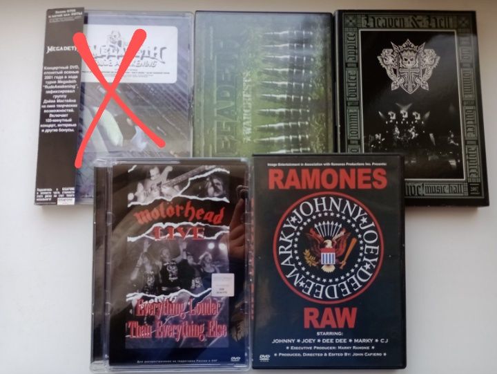 DVD диски Motorhead, Ramones, Heaven and Hell: 250 грн. - CD / DVD ...