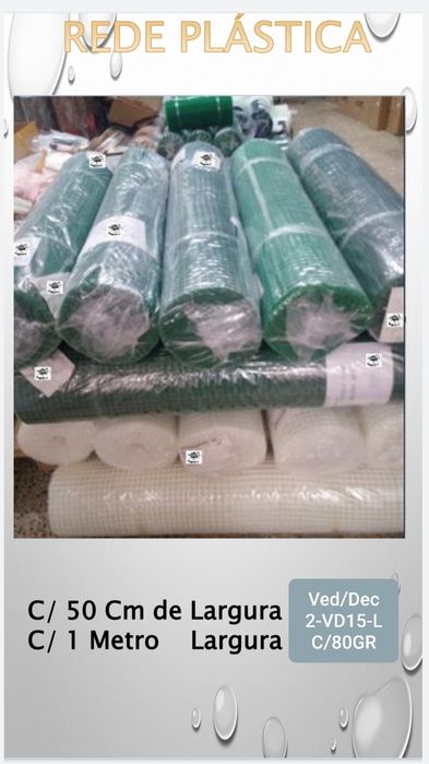 Rede plástica com quadrados de 1 cm Real, Ataíde E Oliveira • OLX Portugal