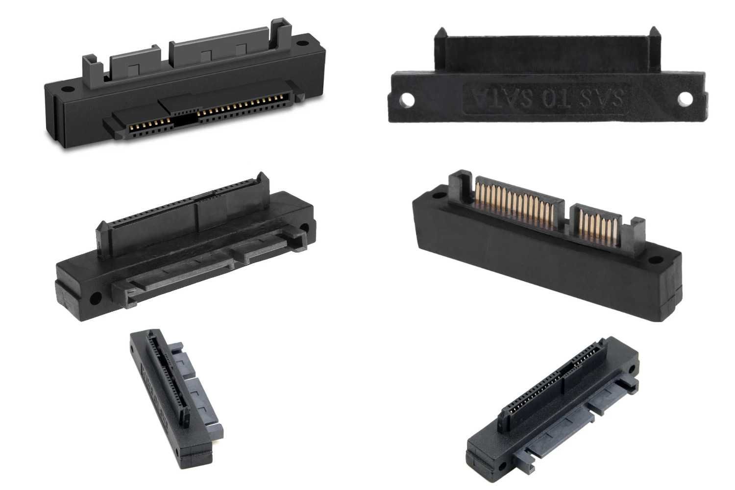 Переходник SAS-to-SATA (SAS SFF-8482 22p female to SATA 7+15p male ...