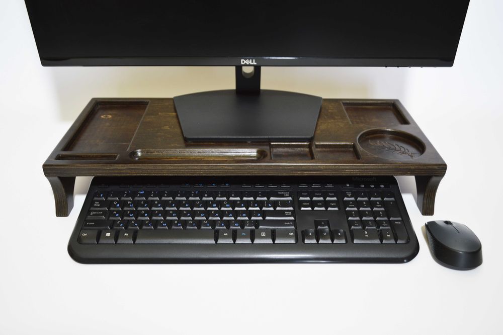 Подставка под Монитор, Деревянный Настольный Органайзер: 900 грн ...