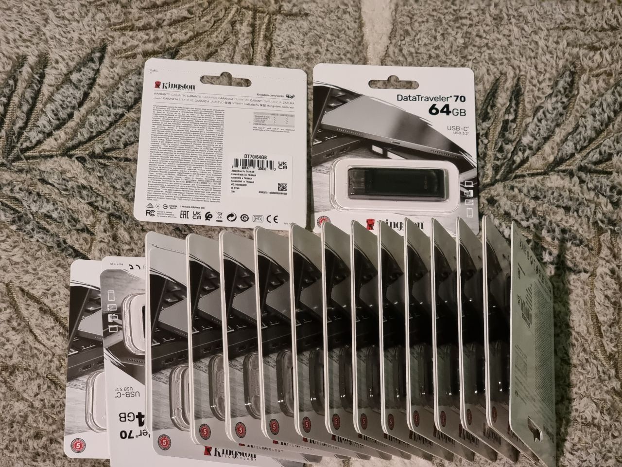 Флешка 64 гб Kingston DT70 Type-C новая 64гб кингстон для телефона: 170 ...
