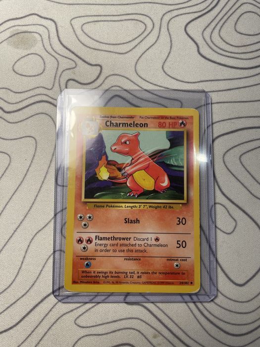 Charmeleon base set vintage 24/102 pokémon pokemon karta 1999 Kwidzyn ...