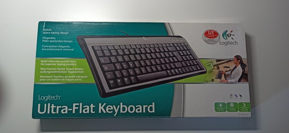 Logitech Ultra-Flat Keyboard Gułtowy • OLX.pl