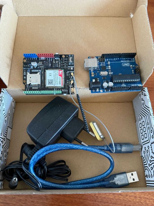 DFRobot GPS/SIM Shield SIM7000E + Arduino UNO + Zasilacz+ Kabel USB Warszawa Mokotów • OLX.pl