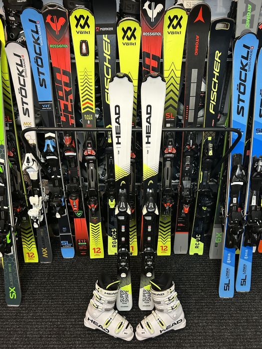 Narty juniorskie Head Supershape Team 137 cm + Buty Head Raptor 50 ...