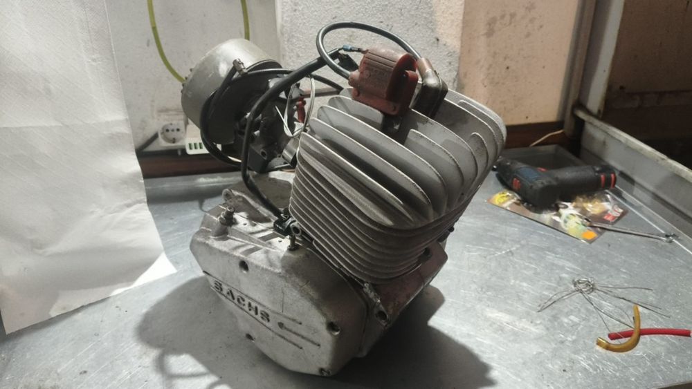 Motor Sachs hércules 125cc Piston Novo STD Carburador Dellorto 24 Mot ...