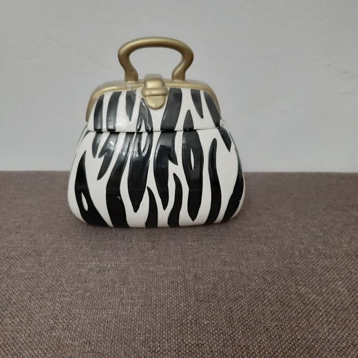 Livellara Milano Naczynie torebka menażka porcelana ozdobne zebra ...