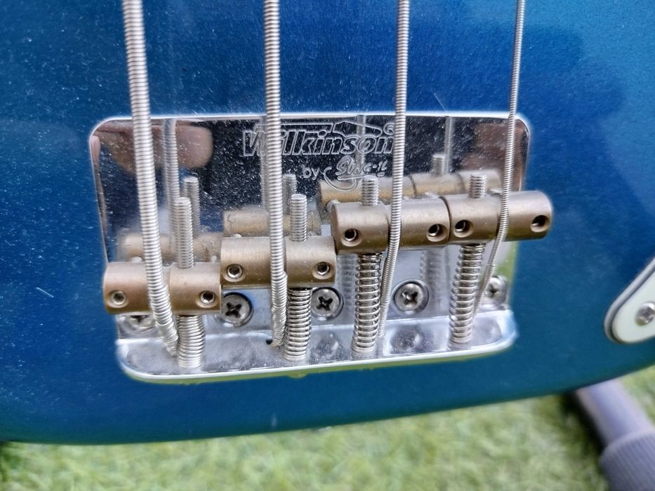 Gitara basowa Vintage V4 Bayview Blue/Merlin Pick-upy Piaseczno • OLX.pl