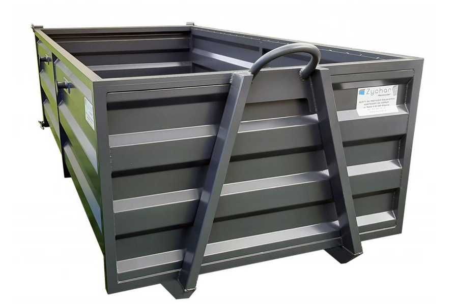 Kontener KP-7 Otwarty Grafitowy RAL 7021 - ZYCHAR PRODUCENT KONTENERÓW ...