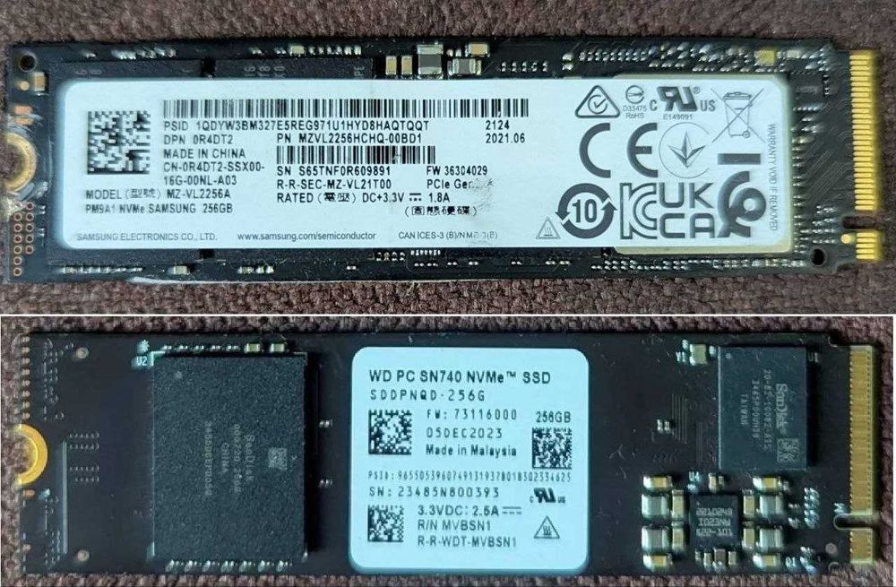 SSD M2 (Samsung wd Intel) 256-512-1000gb !: 1 690 грн. - Комплектуючі ...