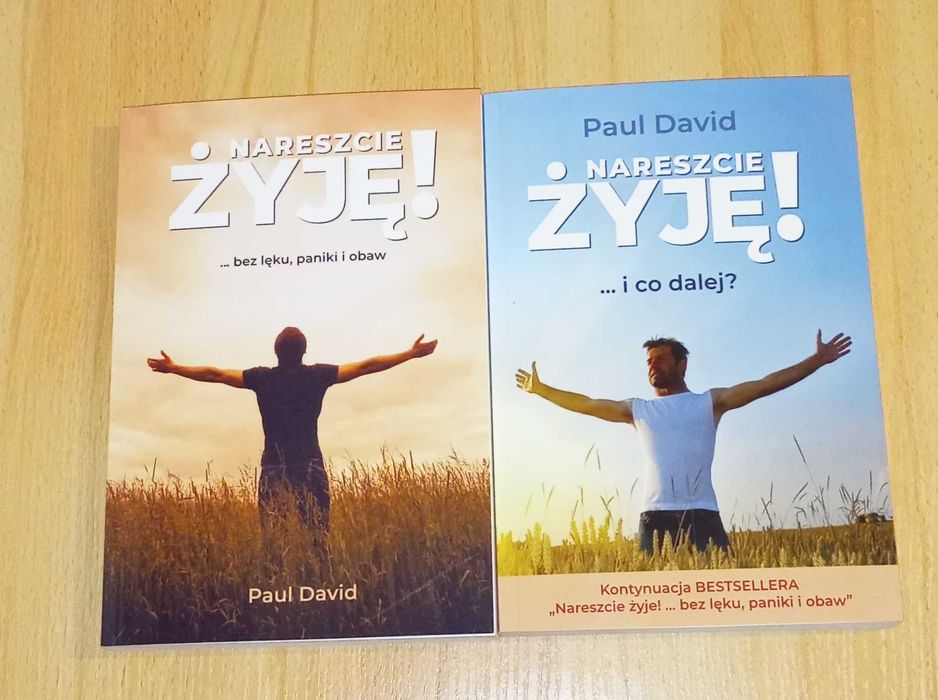 ,, Nareszcie żyję" Paul David, część 1 i 2 Poznań Dębiec • OLX.pl