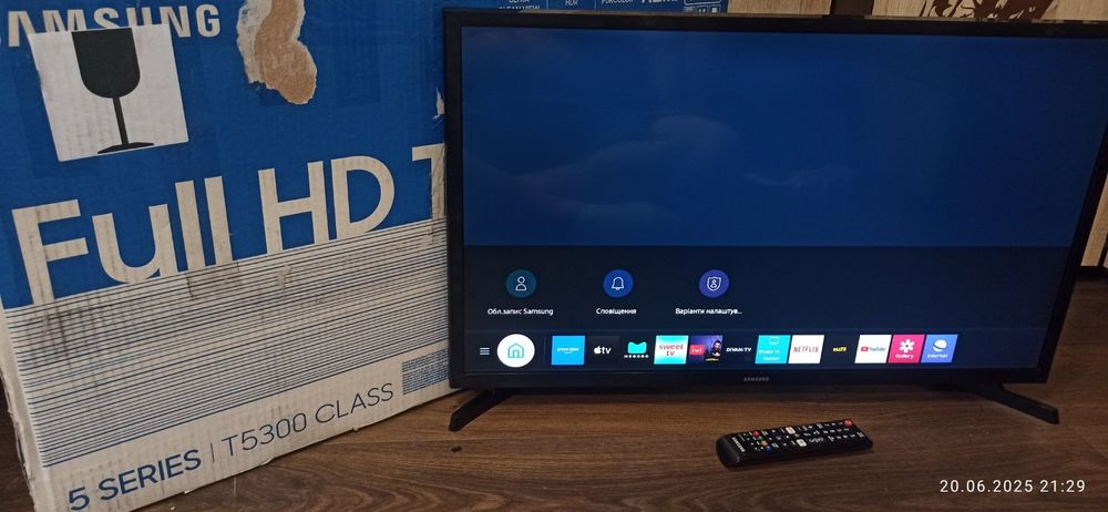 Телевізор smart Samsung ue32t5300, 32 дюйми, wi fi , smart , full hd ...