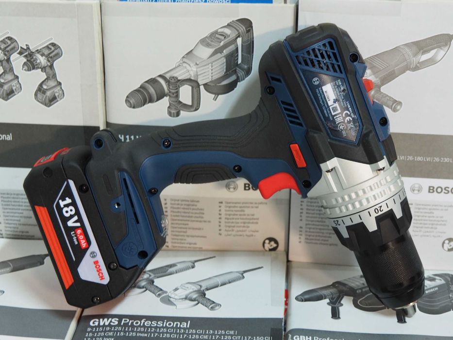 BOSCH GSB 18V-110 wkretarka udarowa bateria 6ah wurth bti berner Borowina • OLX.pl