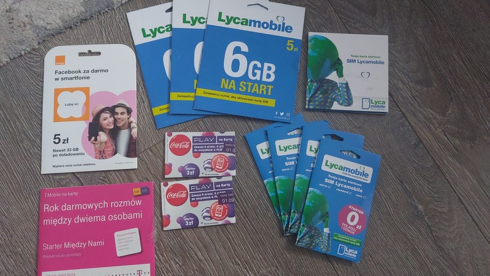 Stare Startery kart GSM sim Dywity • OLX.pl