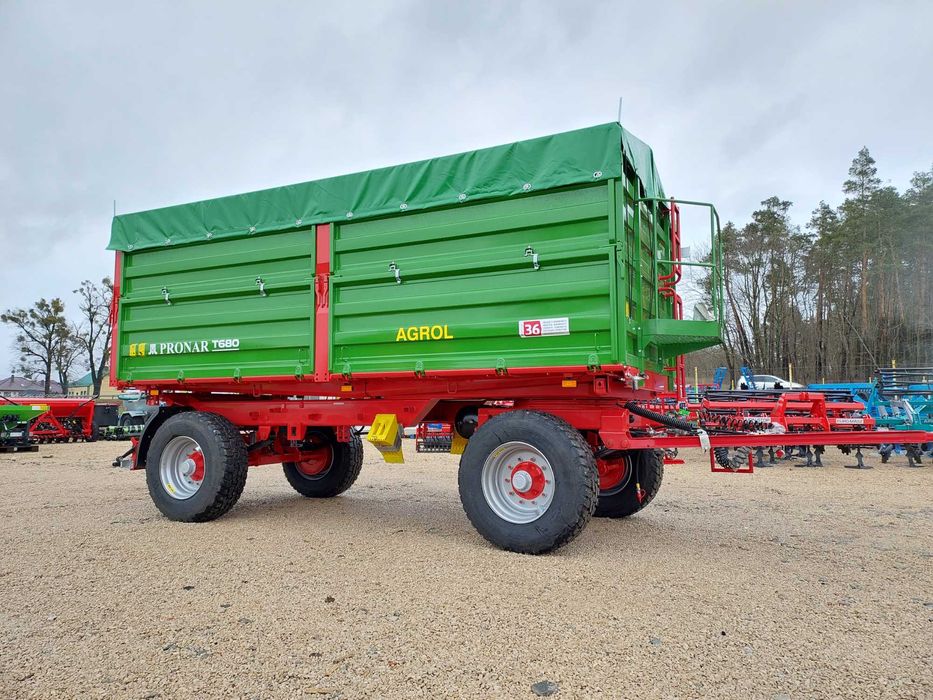 Przyczepa paletowa PRONAR T 680 13t PT510 512 Raty Metal tech fach ...