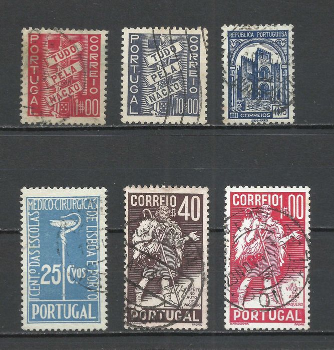 Selos portugueses – 23 selos dos anos 1934 e 1935, todos diferentes ...