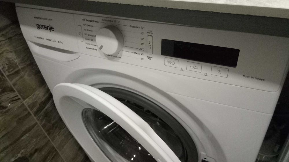 Вузька пральна машинка Горенья 7 кг узкая Gorenje WNPI 72 SB: 10 400 ...