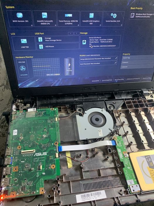 Asus x540ma по запчастинам: 600 грн. - Ноутбуки Умань на Olx