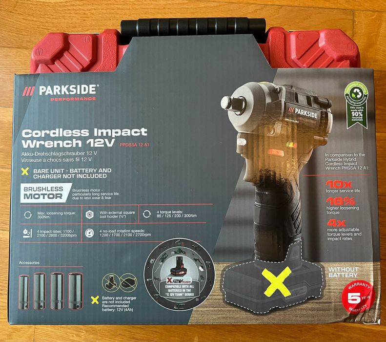 Akumulatorowa wkrętarka udarowa Parkside PPDSSA 12V 5 lat gwarancji ...