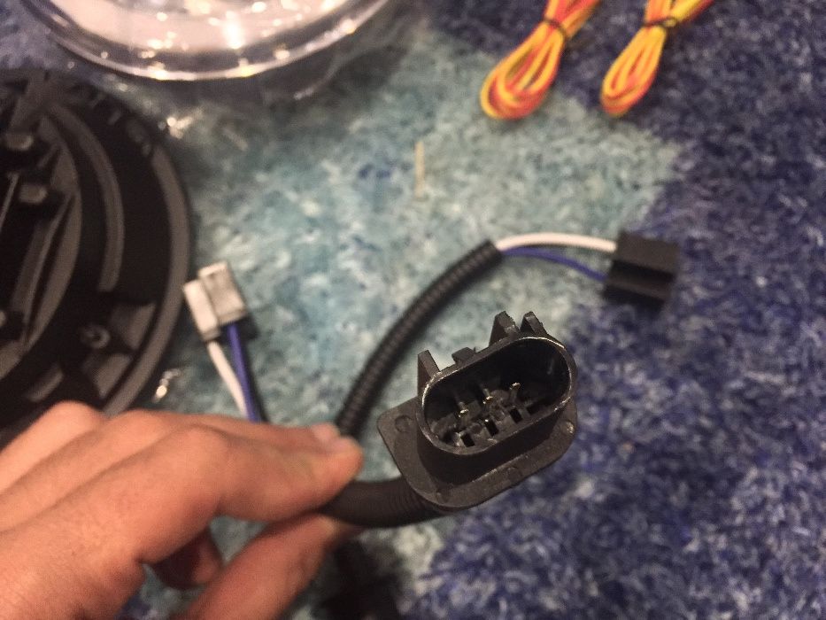 Par Farois Ópticas Led Angel Eyes Land Rover Defender Jeep Wrangler ...