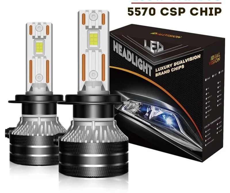 6000K пара LED H1 H3 HB3/4 H4 H7 H8/11 H15 HIR2 лампи: 339 грн. - Лампочки Київ на Olx