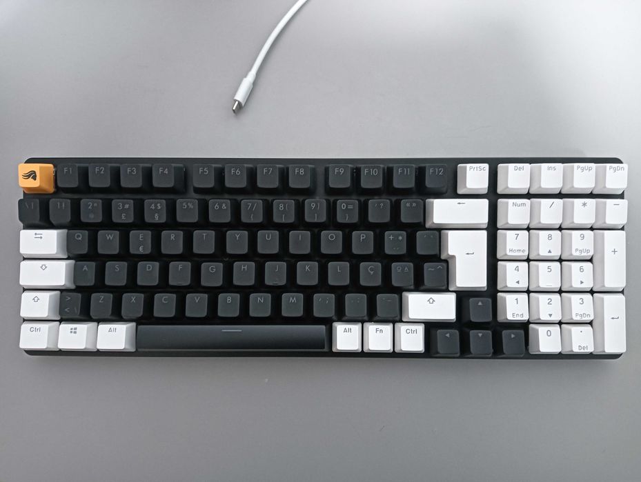 Keyboard Glorious GMMK 2 96% - Fox RGB Switch RED - Layout PT + Extras ...