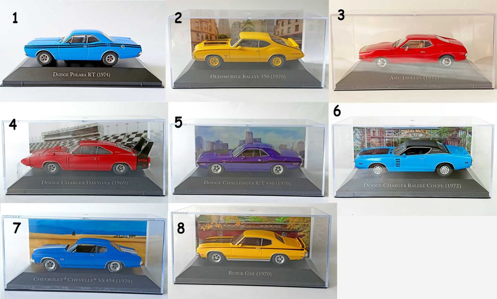 Модель 1:43 Dodge, Oldsmobile, Chevrolet, Pontiac (American cars): 550 ...