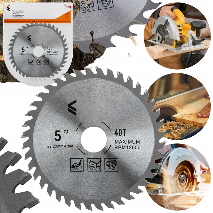 Tarcza Widiowa Do Cięcia Drewna Widia 125x22,2mm 40T Mocna Piła Tnąca Siepraw • OLX.pl