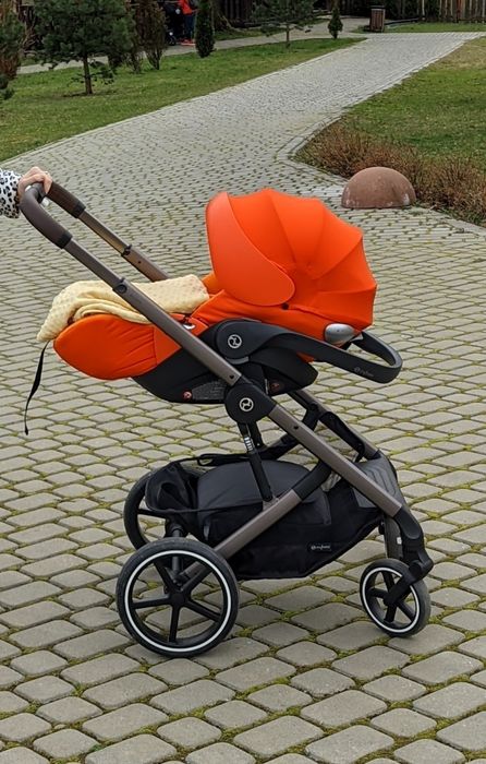 Автолюлька Cybex Cloud Q Platinum + База Isofix автокрісло комплект: 3 ...