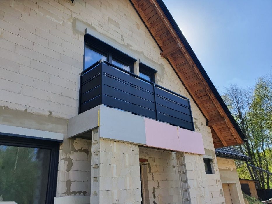 Balustrada SOLID Zewnętrzna Tarasowa Barierka Nowoczesna taras balkon ...