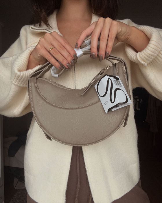Polène numéro Dix Bag Ice beige | Mala Polene Viseu • OLX.pt