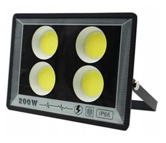 Halogen 200W Lampa Do Garażu Ogrodu Na Elewacje 200W IP66 DIODY COB ...