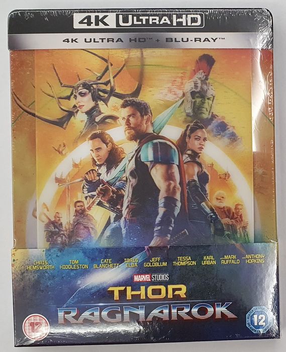 "Thor Ragnarok" 4K UHD + Blu-Ray Steelbook Lenticular bez PL Słomczyn ...
