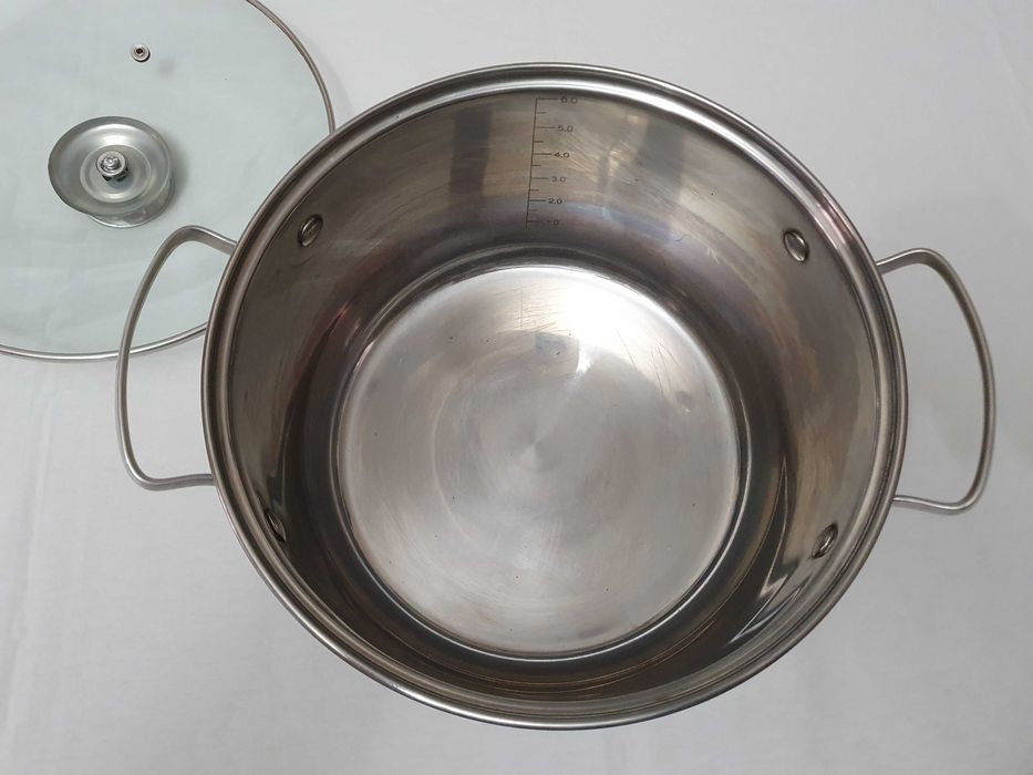 Профессиональная кастрюля из нержавейки Kaiserhoff 6 л.: 740 грн ...