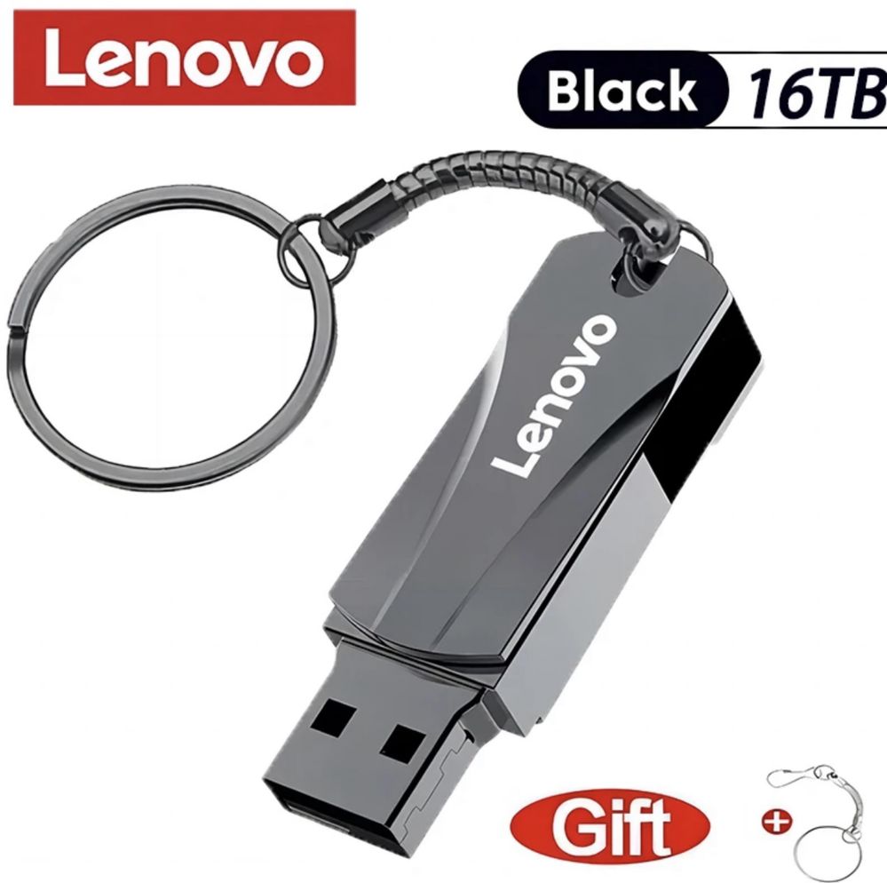 Флешка Lenovo 2 в 1, 2ТБ 2 ТБ 16 USB 3.0 + подарунок 2 перехідн: 310 ...