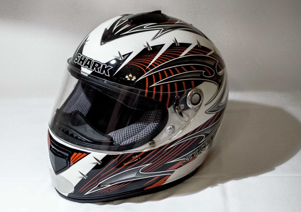 Kask Shark RSX Hook XS biało-czerwono-czarny 55cm Warszawa Śródmieście ...