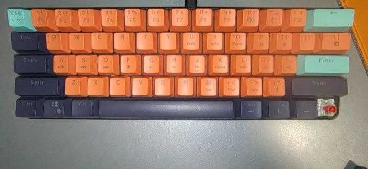 Механическая игровая клавиатура MUCAI MKA610B 60% Red Switch Hot Swap ...