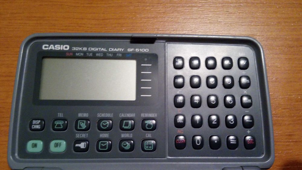 Elektroniczny notes menedżerski Casio 32KB Digital Diary SF-5100 Lublin ...