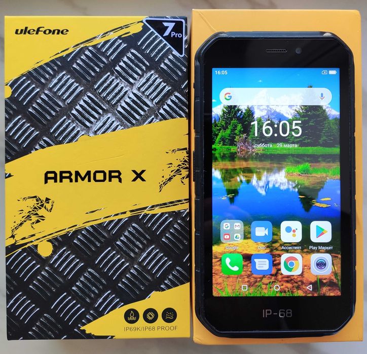 Ulefone Armor X7 Pro 4/32 NFC Black (Android 10,4000 mAh) в отл. сост ...