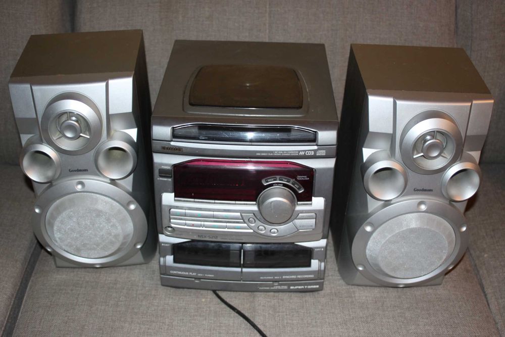 Wieża AIWA NSX 5214 kolumny głośnikowe Goodmans - komplet - sprawne ...