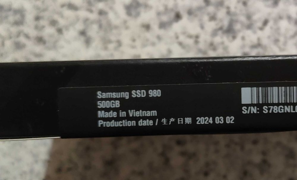 Оригинал SSD Samsung 980 500 Gb NVMe M2 Новый: 1 950 грн. - Інші запчастини для ноутбуків ...