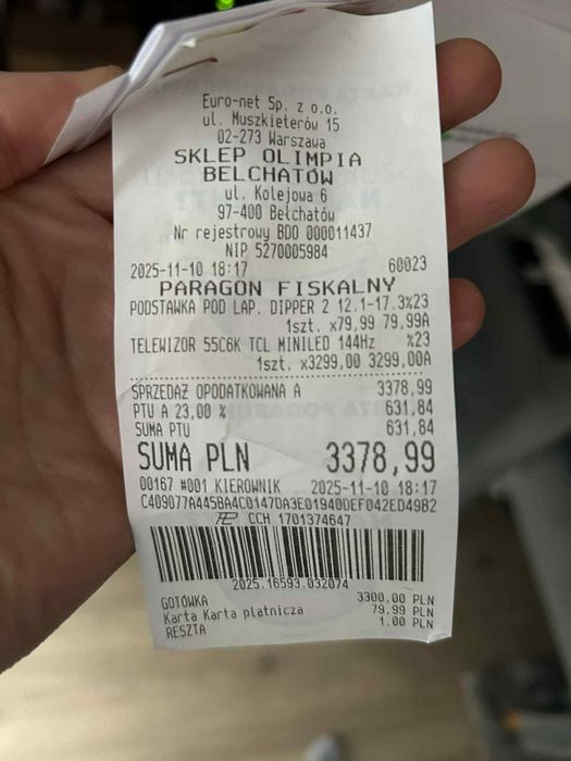 Telewizor 55C6K 4K 144HZ 55" QD Mini Led Tomaszów Mazowiecki • OLX.pl