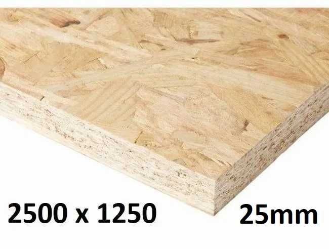 Płyta OSB 25mm 2500x1250mm - CENA 139,00 zł za SZTUKĘ (44,48 zł/m2] Świdnica • OLX.pl