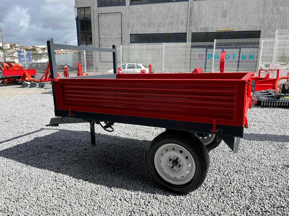 Reboque/Atrelado para mini trator hidráulico NOVO Bougado (São Martinho ...