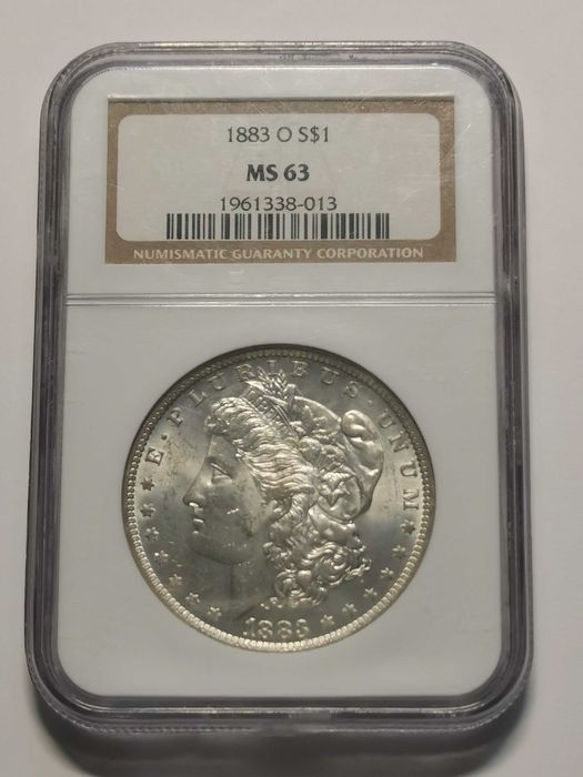 1$ Morgan Dollar 1883-O Dolar Morgana Nowy Orlean GRADING NGC MS63 Pruszcz Gdański • OLX.pl