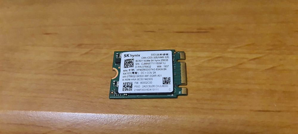 Dysk SSD BC501 NVMe SK hynix 256GB, M2.2230 Warszawa Targówek • OLX.pl