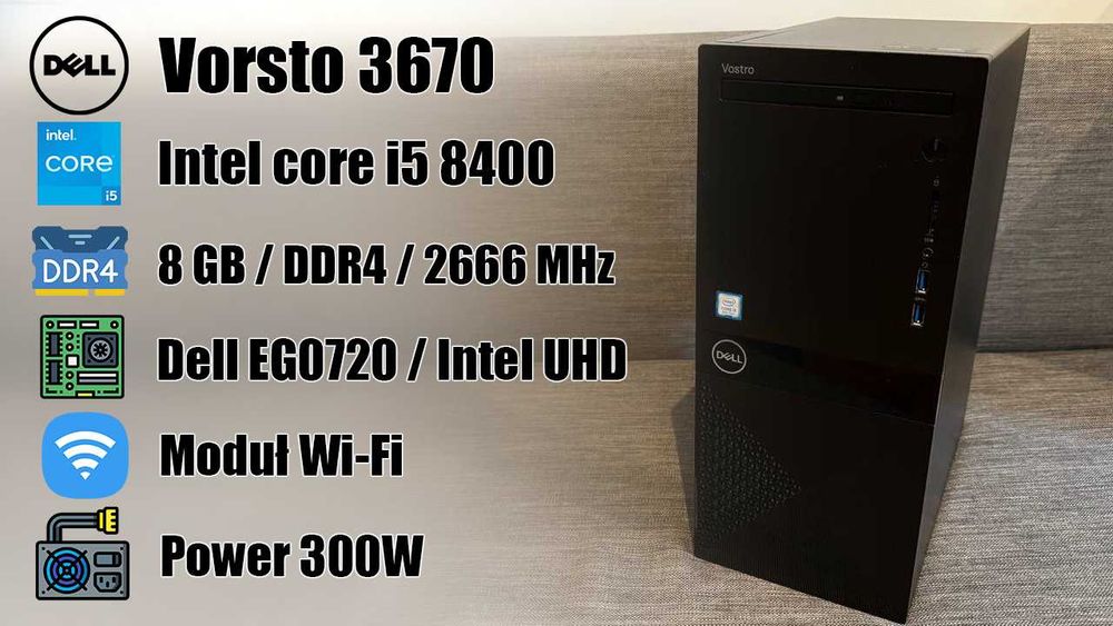 Dell Vostro 3670 i5-8400 / 8GB RAM – BEZ DYSKU – komputery biurowe Warszawa Śródmieście • OLX.pl
