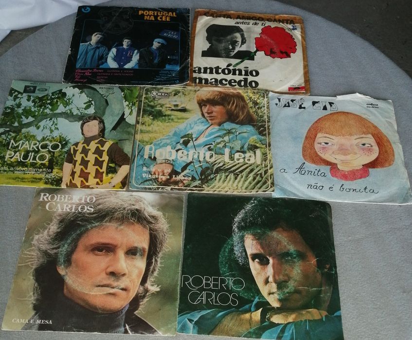 Sete discos de vinil anos 80 e 90 música portuguesa e brasileira ...
